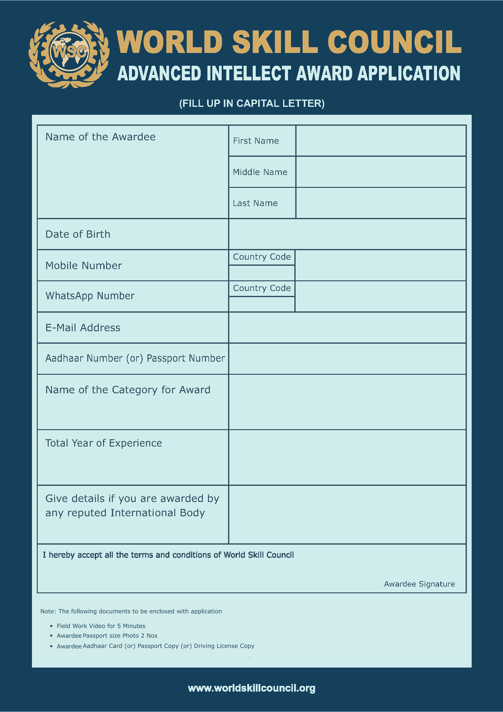 Central BSS - World Skill Council